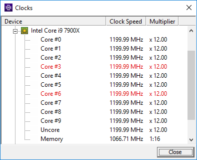 CPU-Z 1.80 with Core X support | News | CPUID